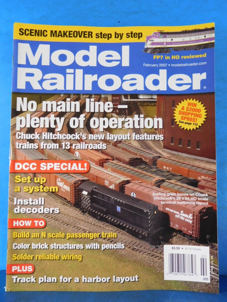Model Railroader Magazine 2007 February Install decorders Color rick s – RailroadTreasures