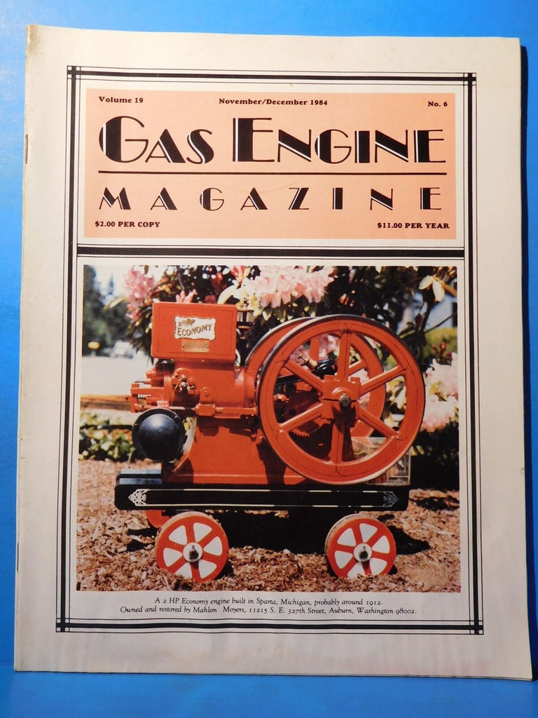 Gas Engine Magazine 1984 November December Antique Engine Flywheel Rem ...