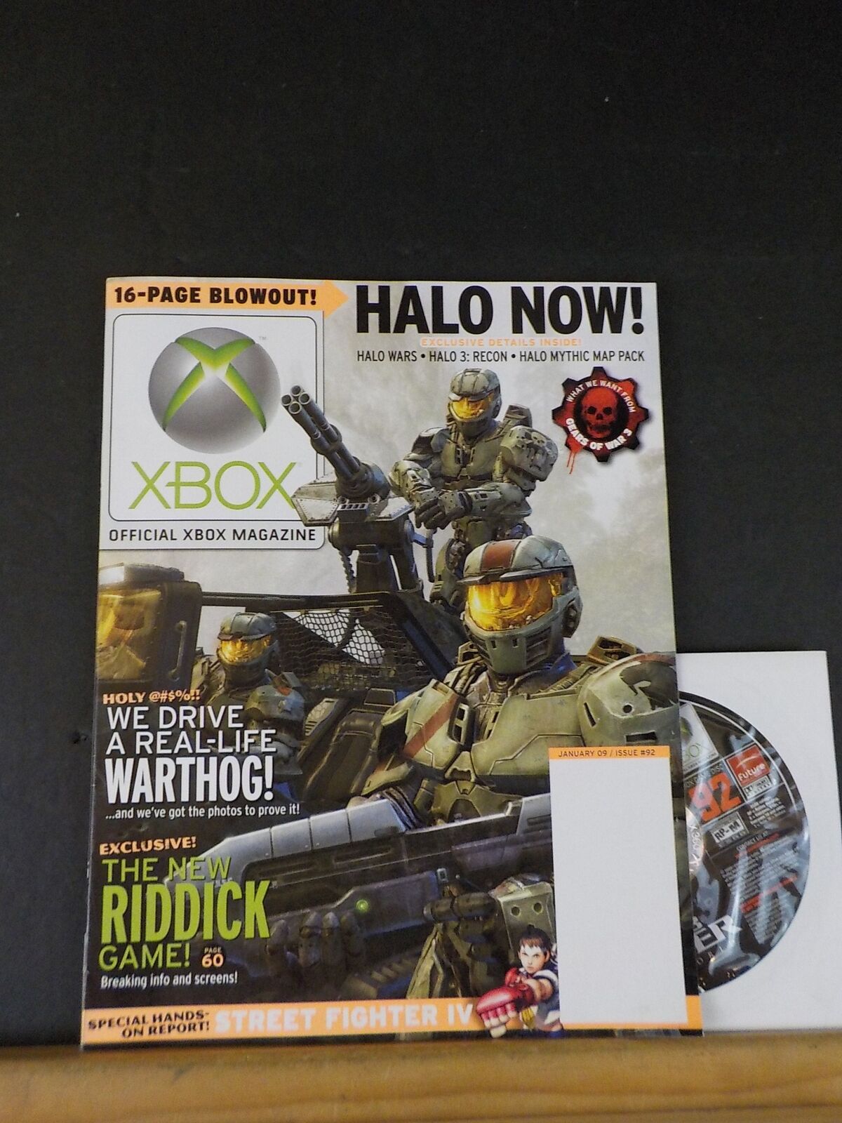 Official Xbox Magazine 2009 January with demo disc Halo Now ...
