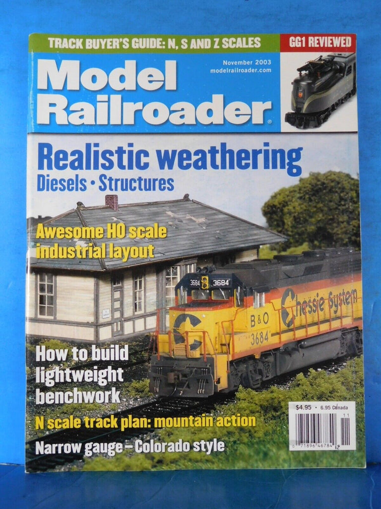 Model Railroader Magazine 2003 November Realistic weathering Lightweig ...