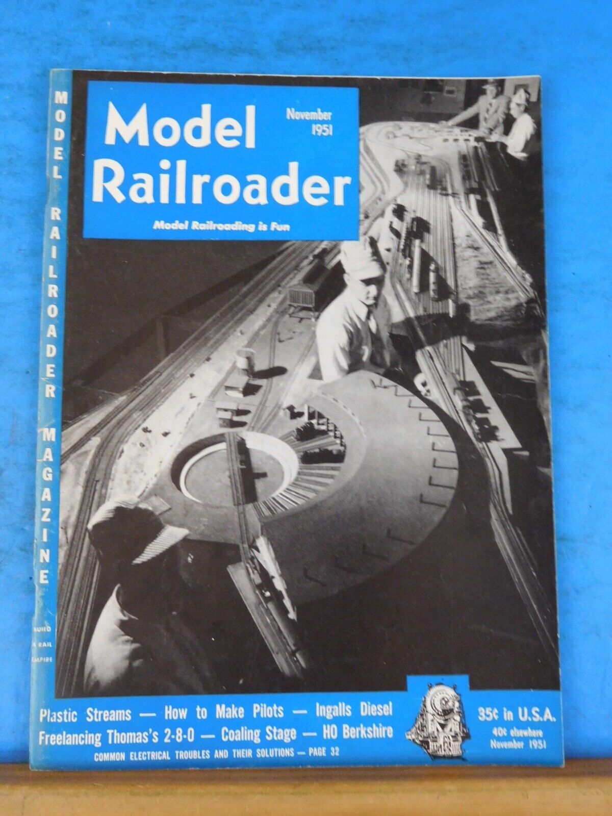 Model Railroader Magazine 1951 November Plastic streams How to make pi ...