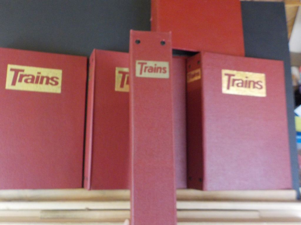 Trains Magazine Binders Five binders with rods USED – RailroadTreasures
