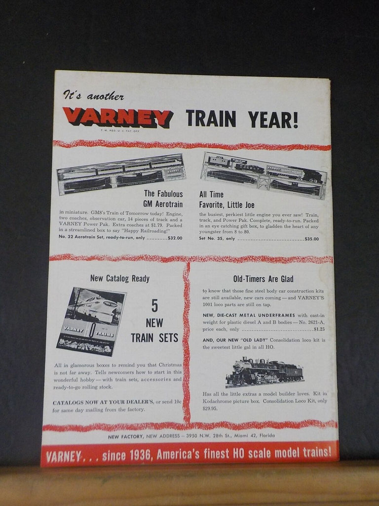 Model Railroader Magazine 1956 October Cajon Pass in HO Recessed Contr ...