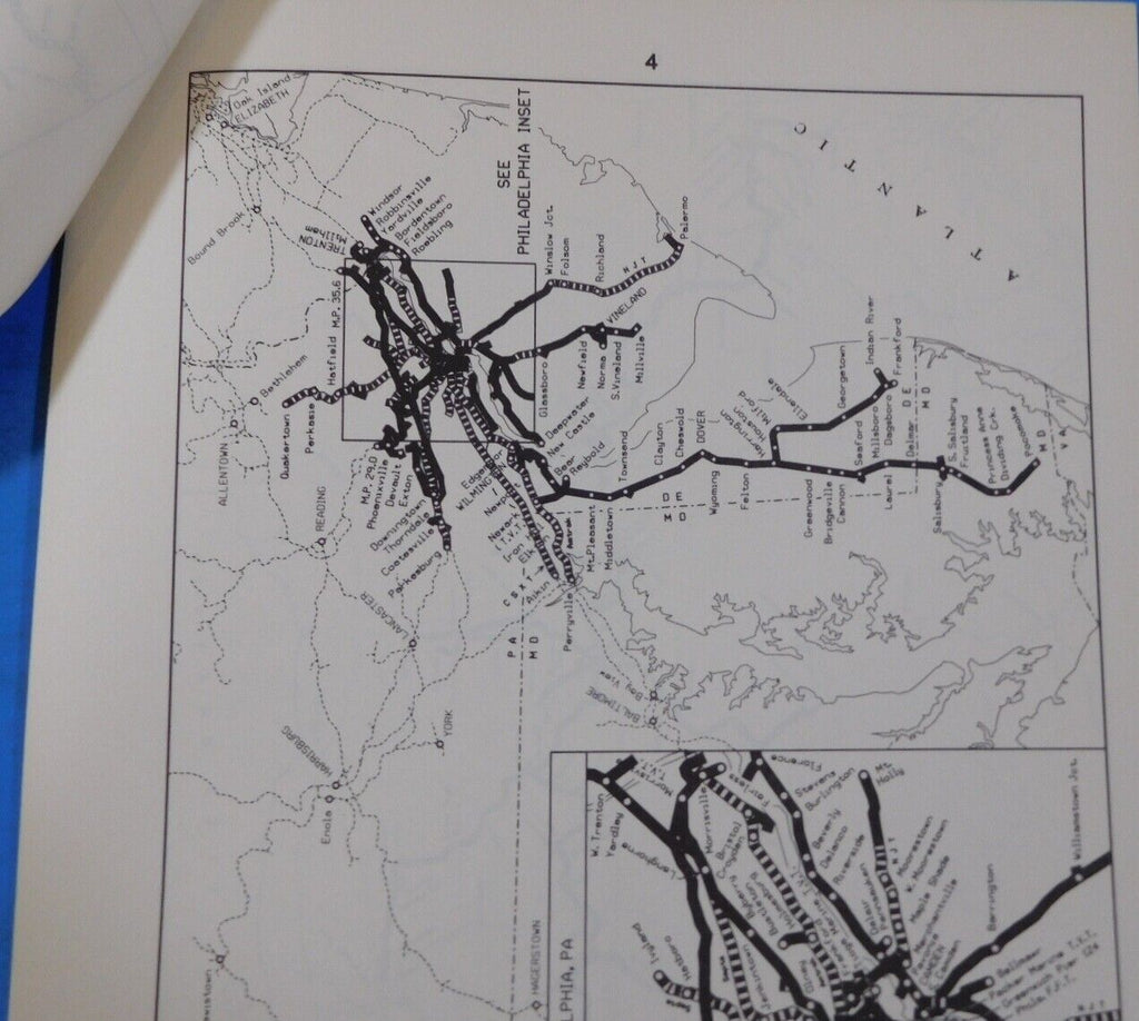 Conrail Division Map Booklet Operations 1988 April Stapled 14 pages ...