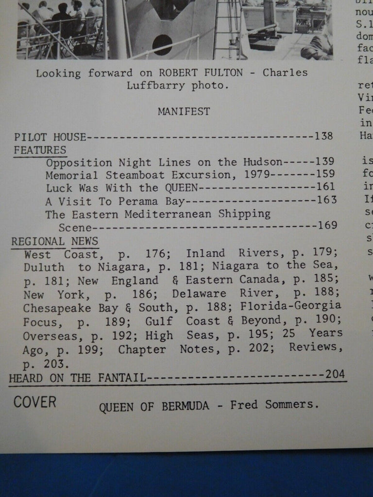 Steamboat Bill #151 Fall 1979 Journal of the Steamship Historical Soci ...