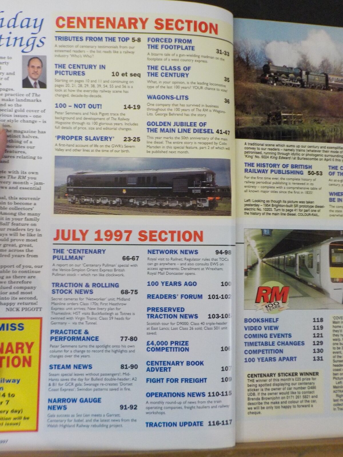 Railway Magazine 1997 July Souvenir Issue – RailroadTreasures