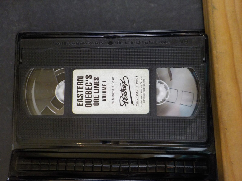 VHS Eastern Quebec’s Ore Lines Volume ! & 2 VHS – RailroadTreasures