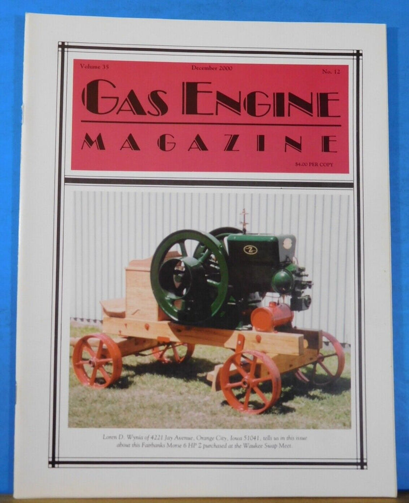 Gas Engine Magazine 2000 December Stationary Engine List Hercules Engi ...