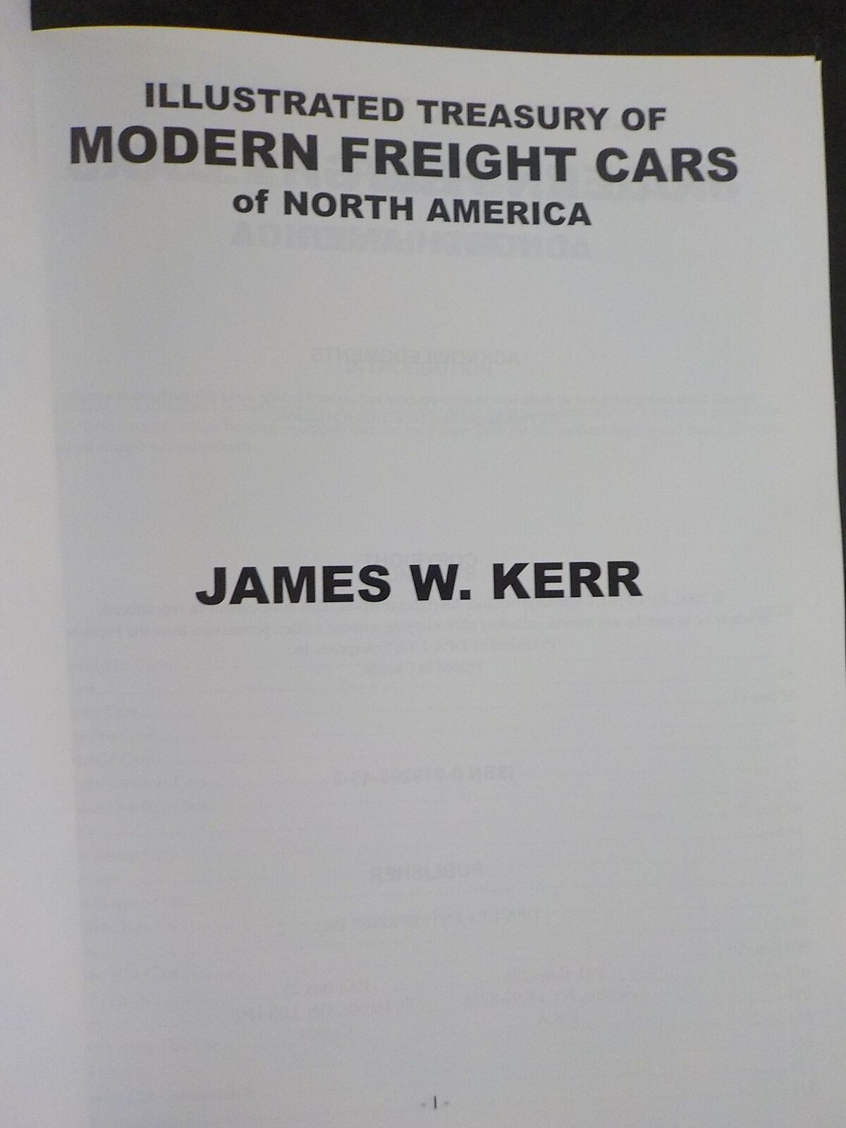 Illustrated Treasury Of Modern Freight Cars of North America James Ker ...