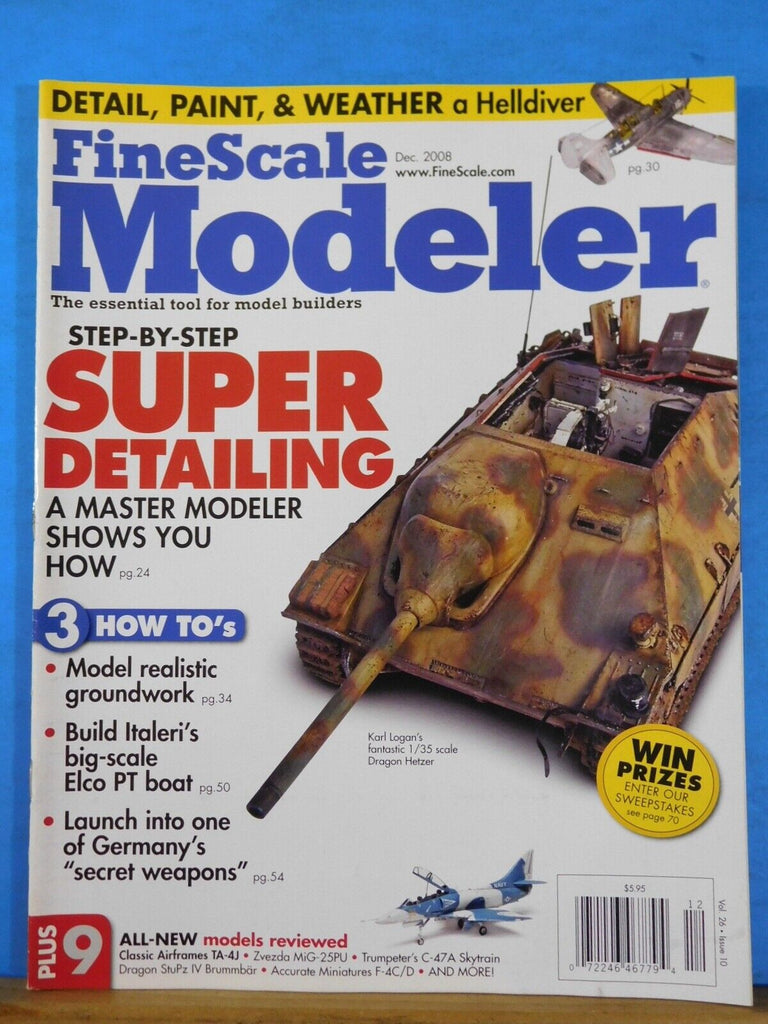 FineScale Modeler 2008 Dec Step by Step Super Detailing Helldiver deta ...