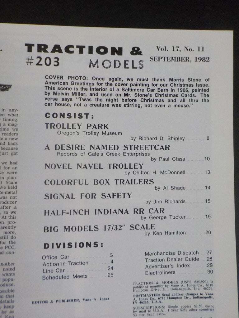 Traction & Models #203 September 1982 Model Nachod Signals Colorful Bo ...
