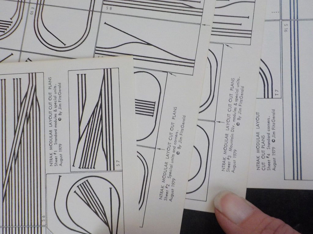 N-Trak Instructions Modular Layout Planning Templates – RailroadTreasures