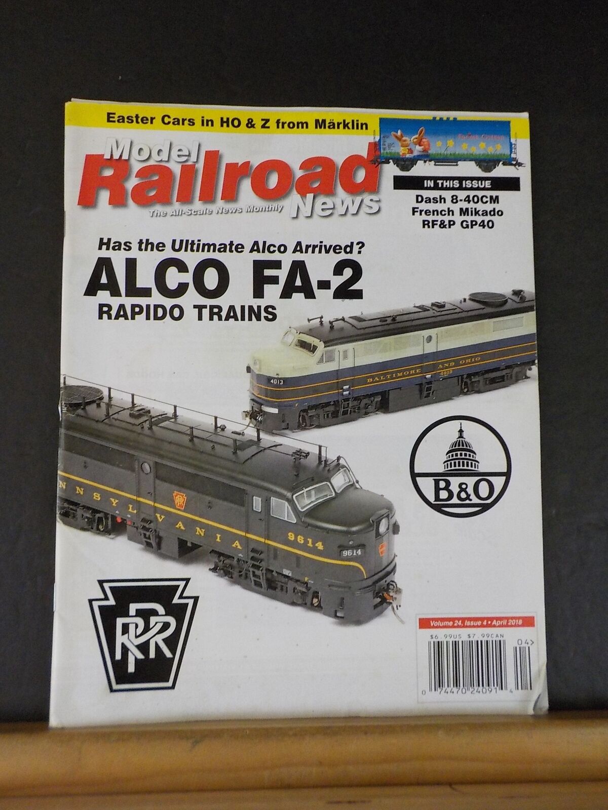 Model Railroad News V24 #4 2018 April Alco FA-2 Rapido Trains Dash 8-4 ...