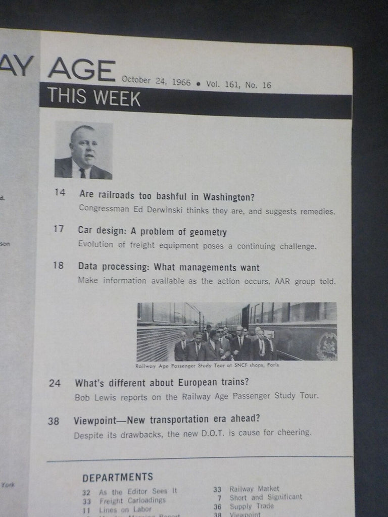 Railway Age 1966 October 24 What's different about European trains ...