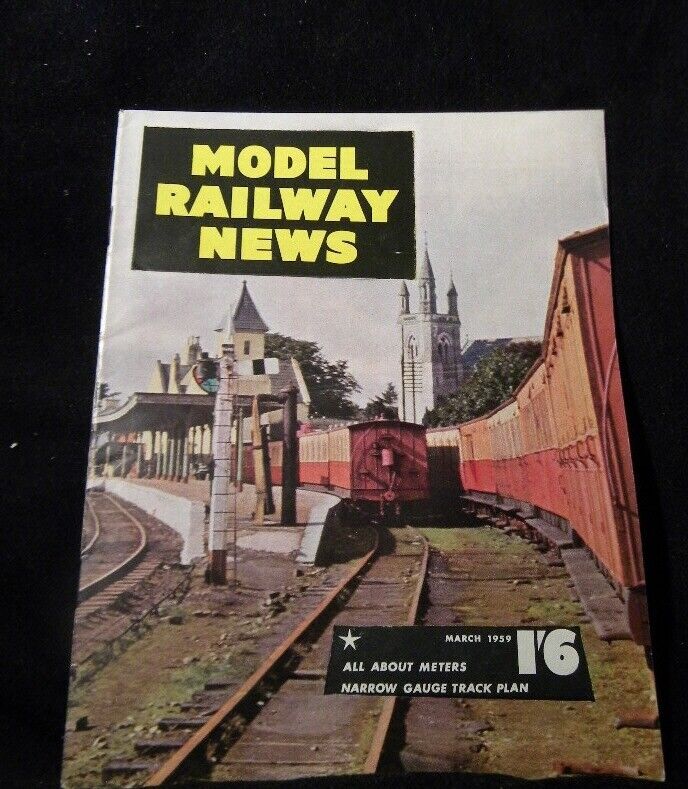 Model Railway News 1959 March All about meters Narrow gauge track plan ...