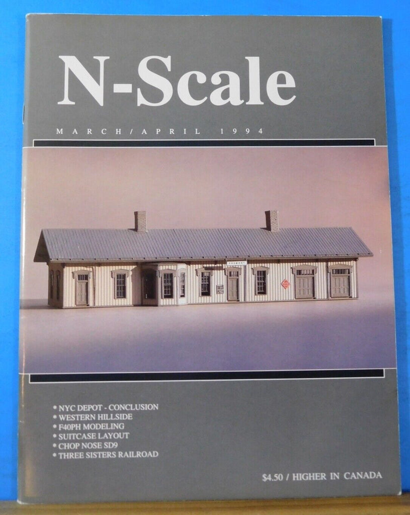 N Scale Magazine 1994 March April Western Hillside – RailroadTreasures