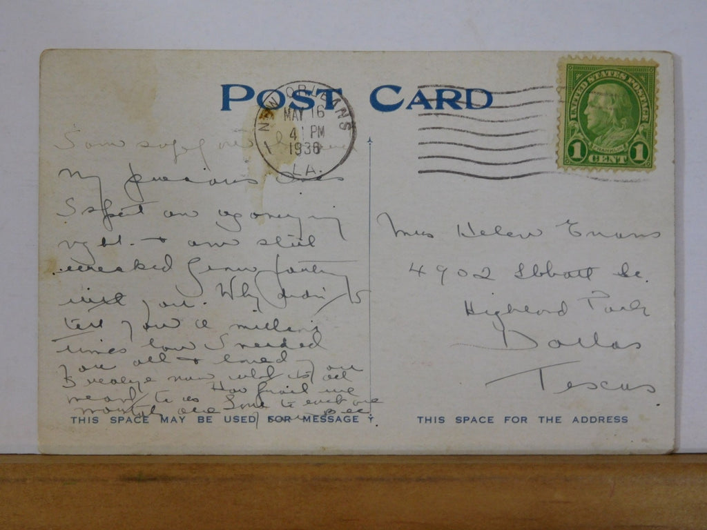 Postcard Southern Pacific Steamship Lines Morgan Line Postmarked 1936 ...