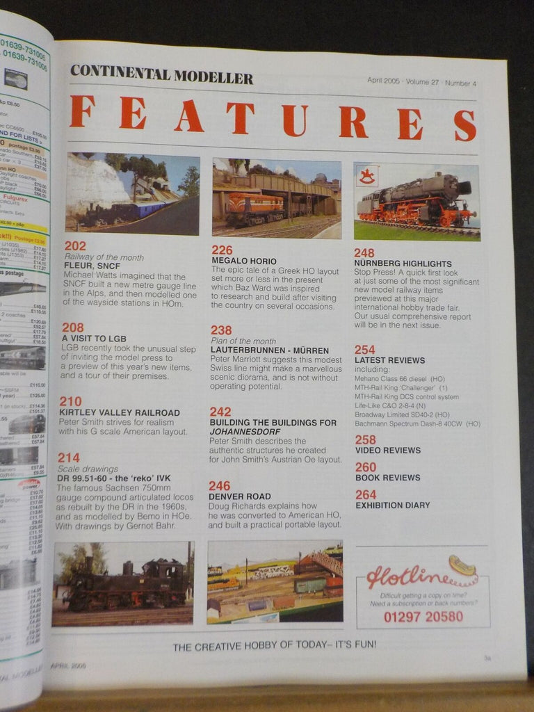 Continental Modeller 2005 April V 27 #4 Megalo Horio Greek HO scale Fl ...