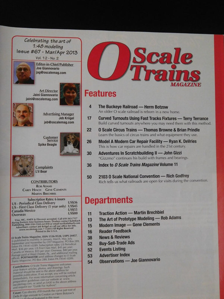 O Scale Trains #67 2013 March April The Buckeye Railroad ...