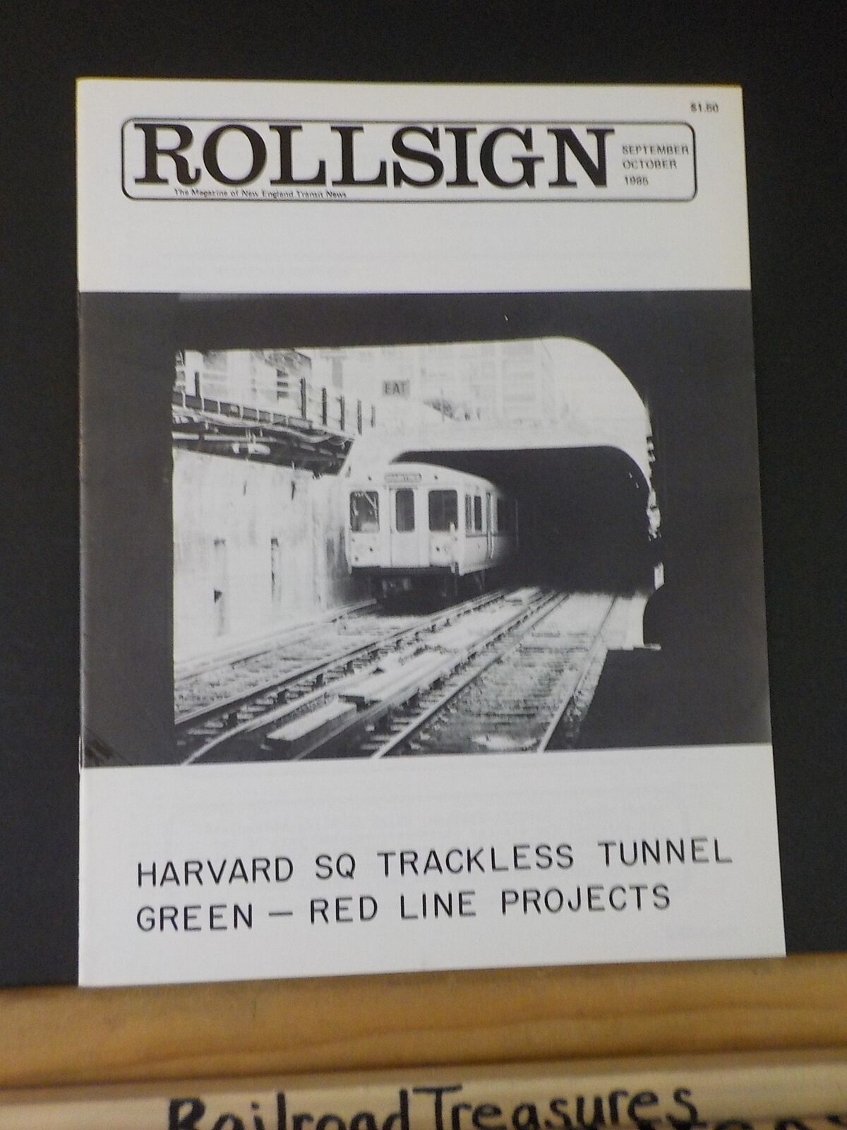 Rollsign Magazine of New England Transit News 1985 September October H ...