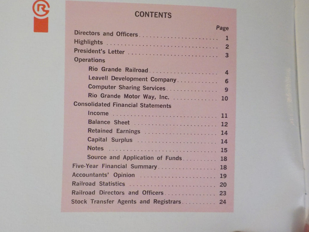 Rio Grande Industries Inc Annual Report 1970 Financials RG ...