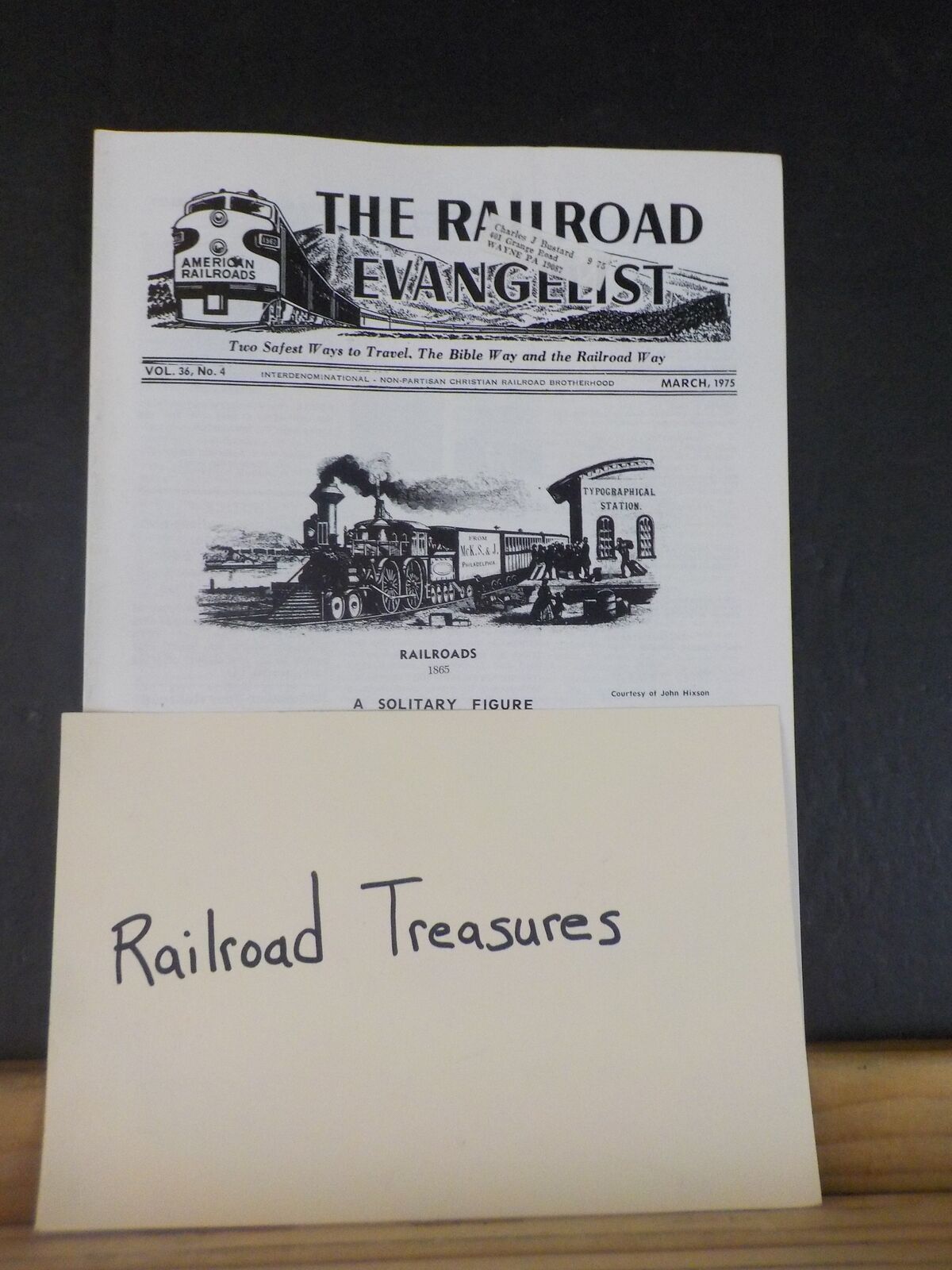 Railroad Evangelist, The 1975 March Railroads A Solitary Figure ...