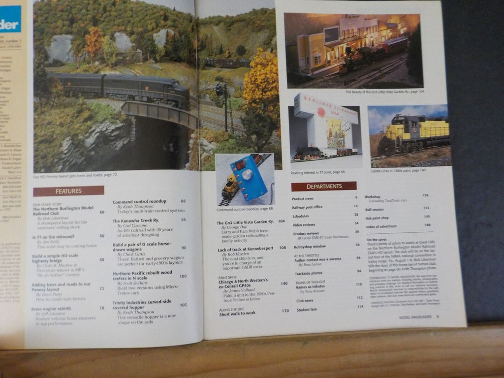 Model Railroader Magazine 1993 July Command Control TT scale Northern ...