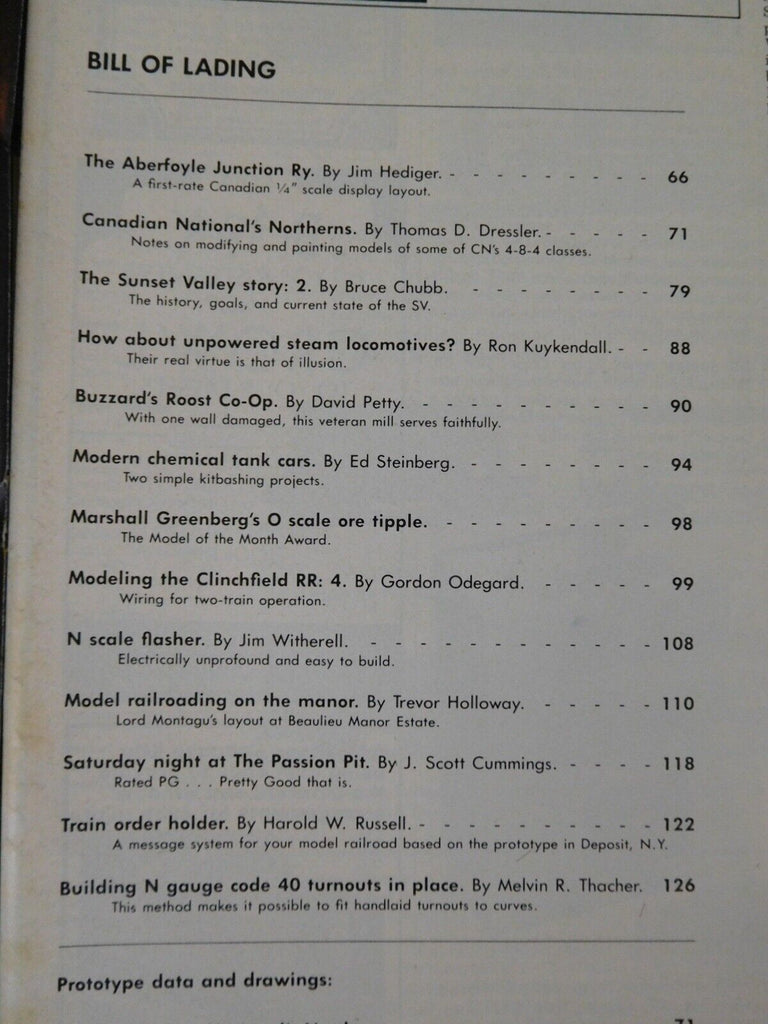 Model Railroader Magazine 1979 March Build chemical tank car Train ord ...