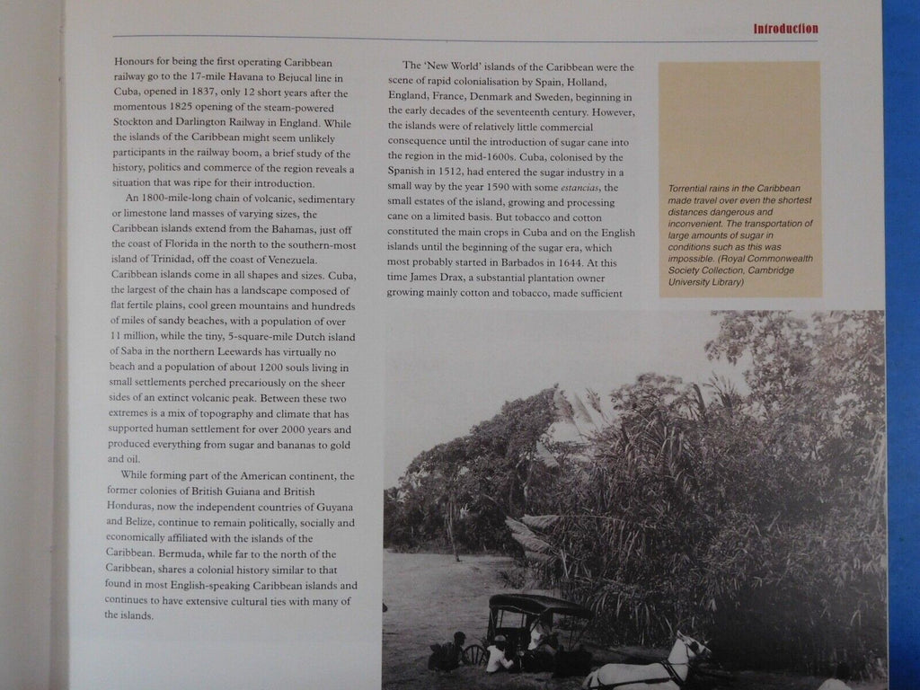 Railways of the Caribbean by David Rollinson Hard Cover – RailroadTreasures