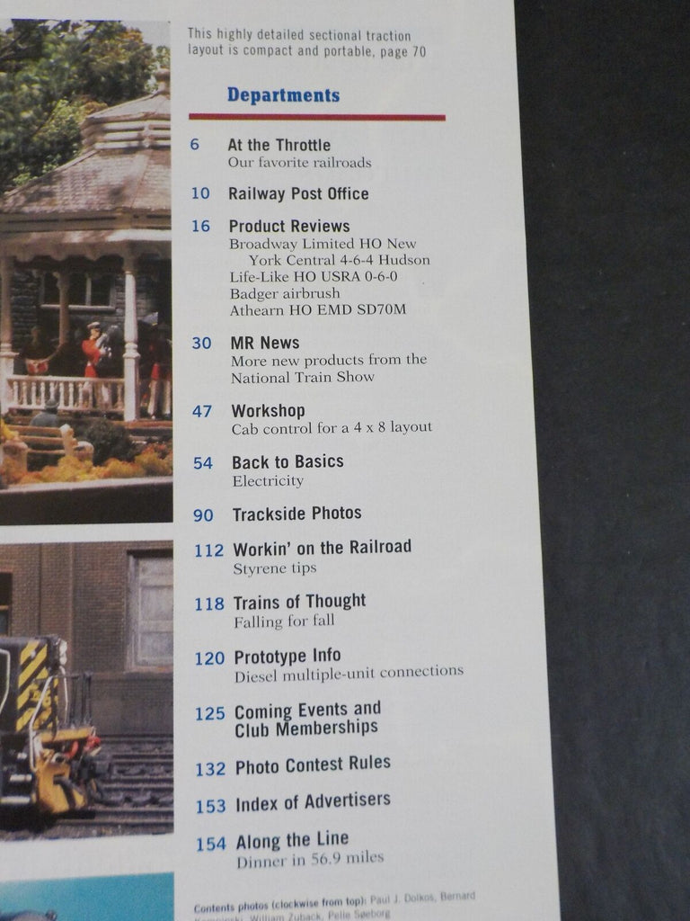 Model Railroader Magazine 2002 November Modeling 1650s Southern style ...