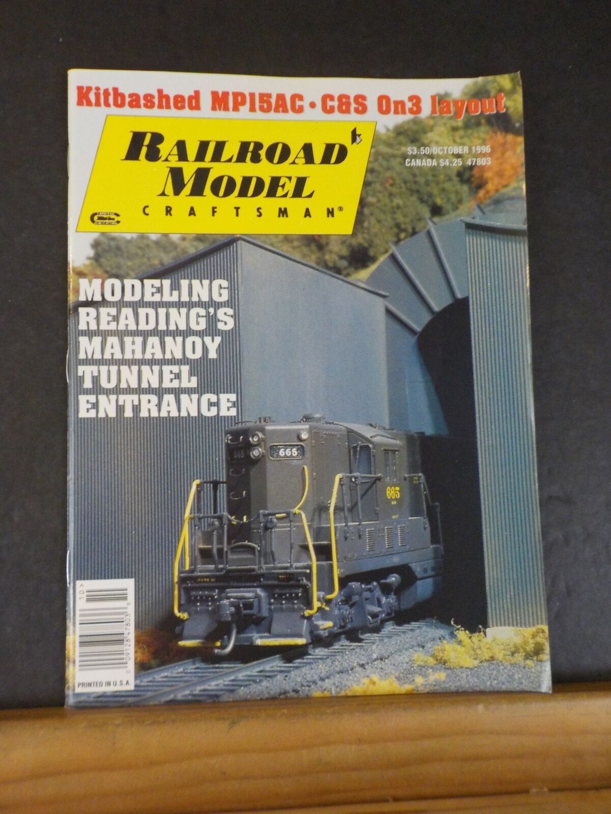 Railroad Model Craftsman Magazine 1996 October Modeling Reading Mahano ...