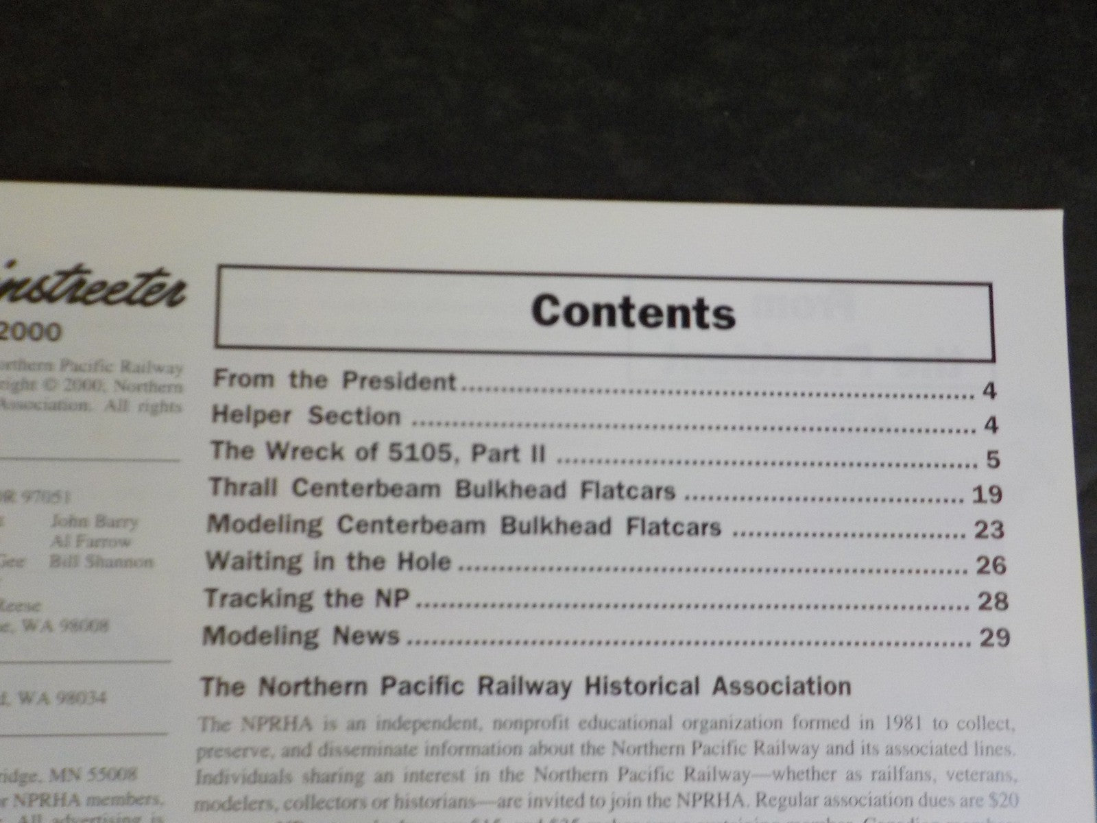 The Mainstreeter Northern Pacific Ry Historical Society Vol 19 #2 Spri ...