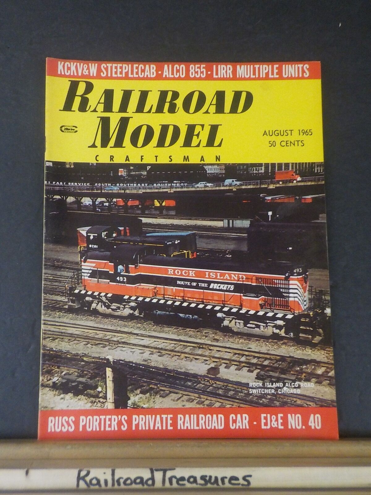 Railroad Model Craftsman Magazine 1965 August KCKV&W Steeplecab Alco 8 ...