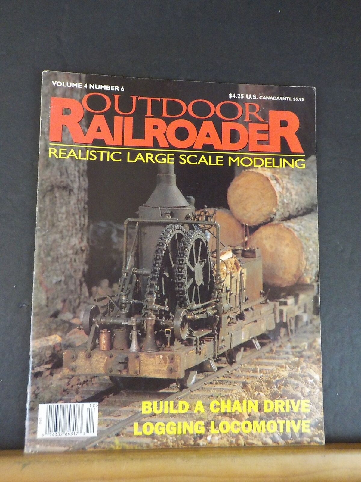 Outdoor Railroader Magazine 1994 December 1995 January V4 #6 Chain dri ...