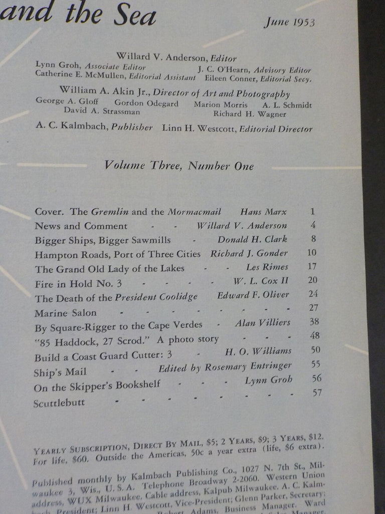 Ships and the Sea 1953 June V3 #1 Ports of Hampton Roads ...