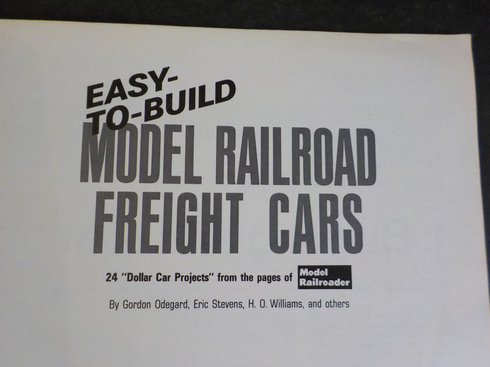 Easy to Build Model Railroad Freight Cars 24 Dollar car projects from ...