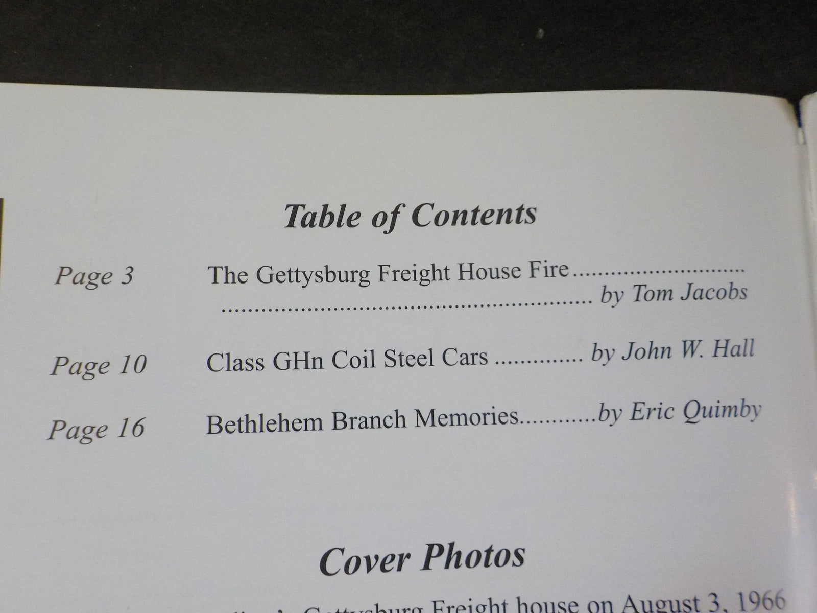 Bee Line Reading Co Historical Society 1999 Vol 21 #1 Gettysburg Fire ...