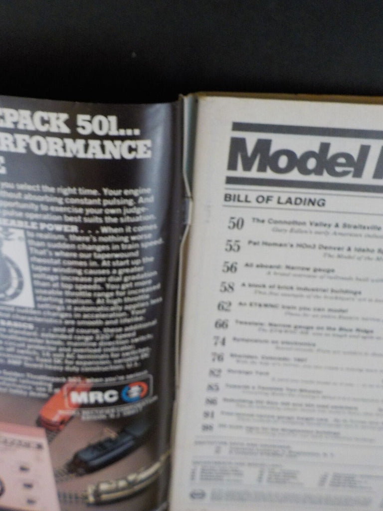 Model Railroader Magazine 1981 August Kitbash a 12 wheeler Factory Rou ...