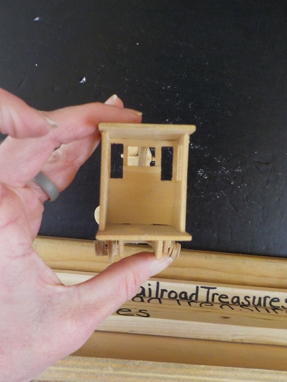 Wood steam locomotive Made from a kit. Static Decoration ...