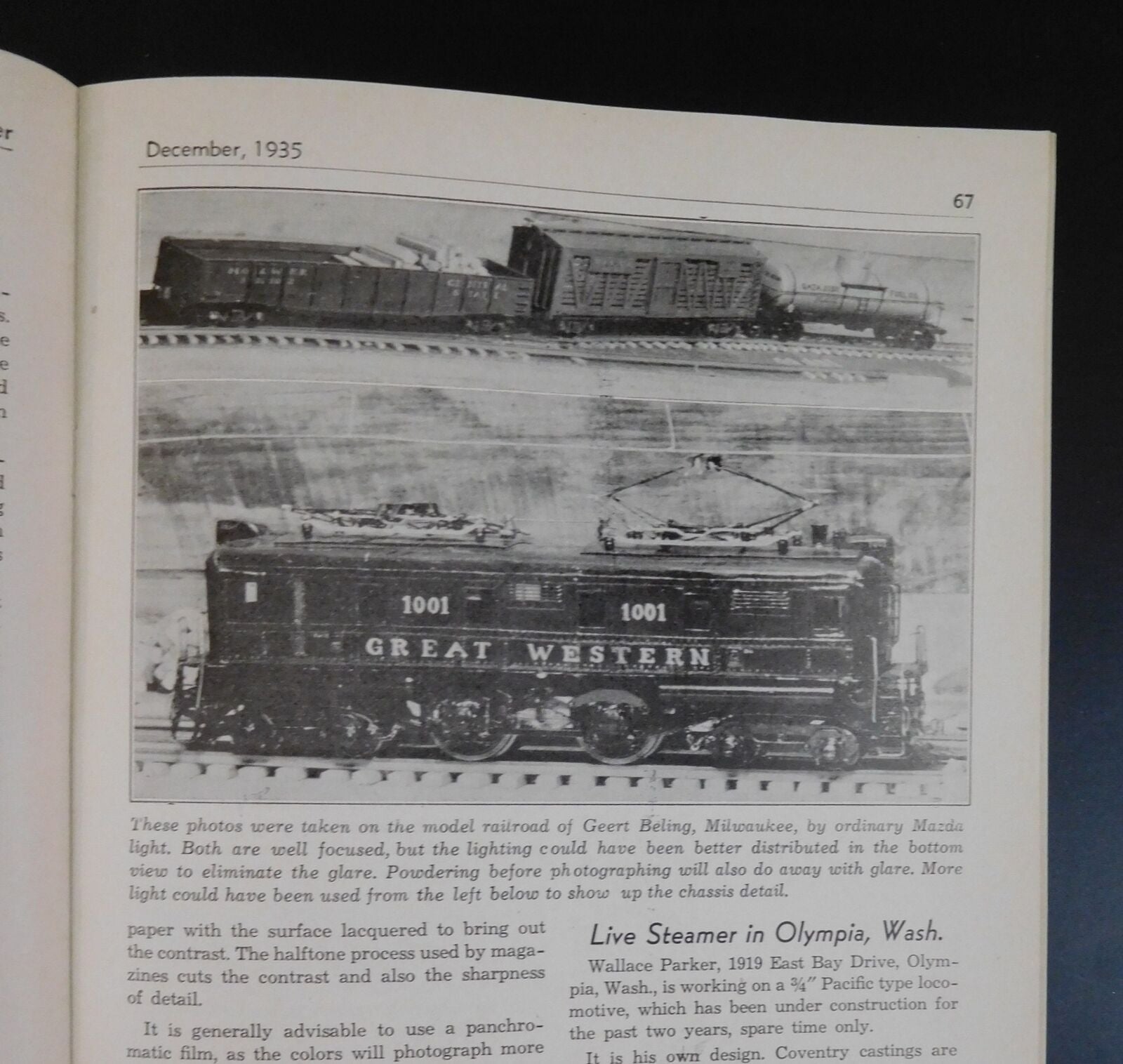 Modelmaker Magazine 1935 December model motor boat Steam locomotive co ...