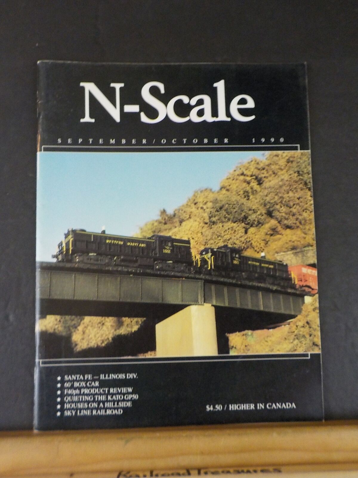 N Scale Magazine 1990 September October Freight Cars Shays Desert ...