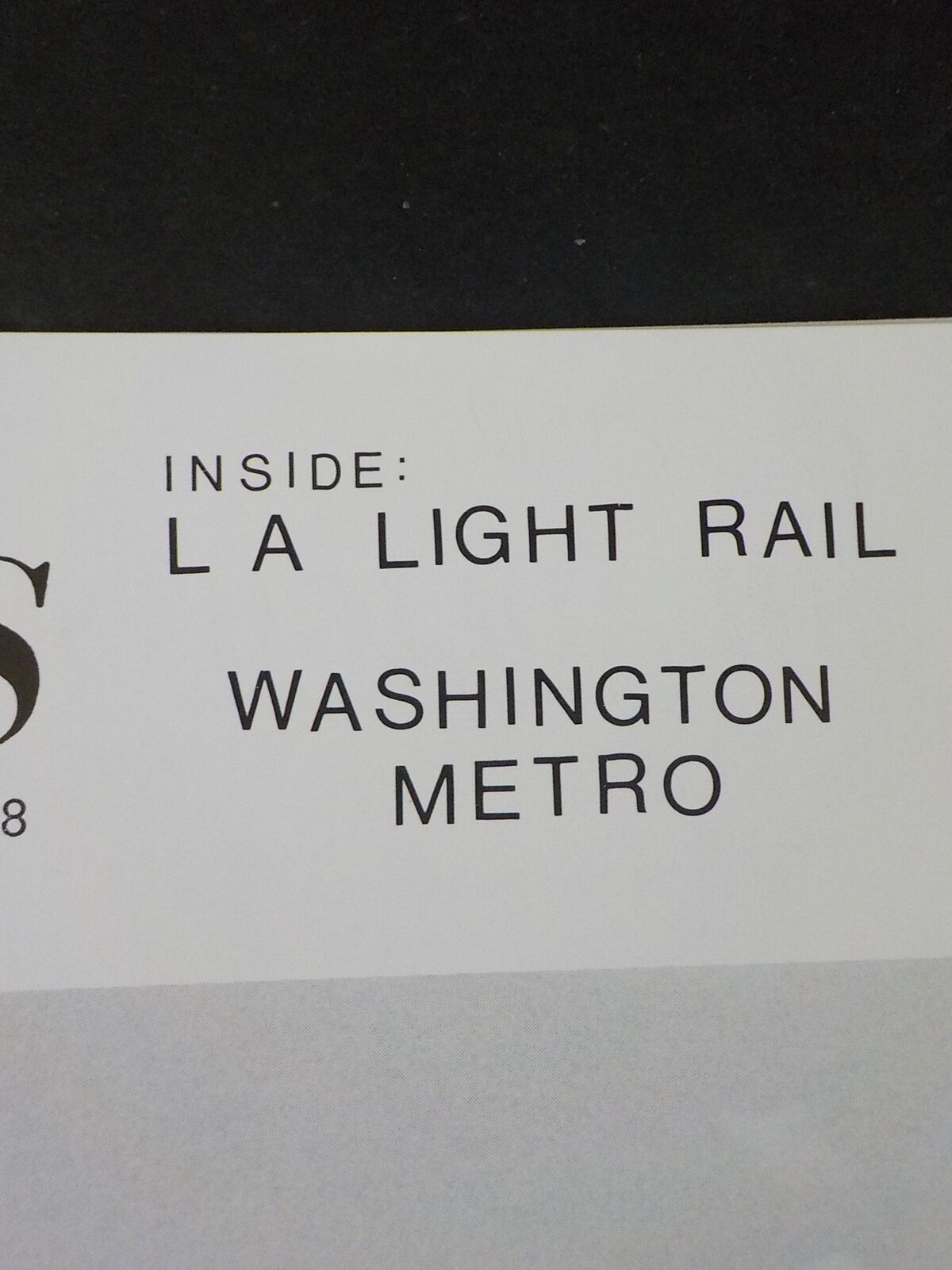 Era Headlights 1988 October November December LA Light Rail Washington ...