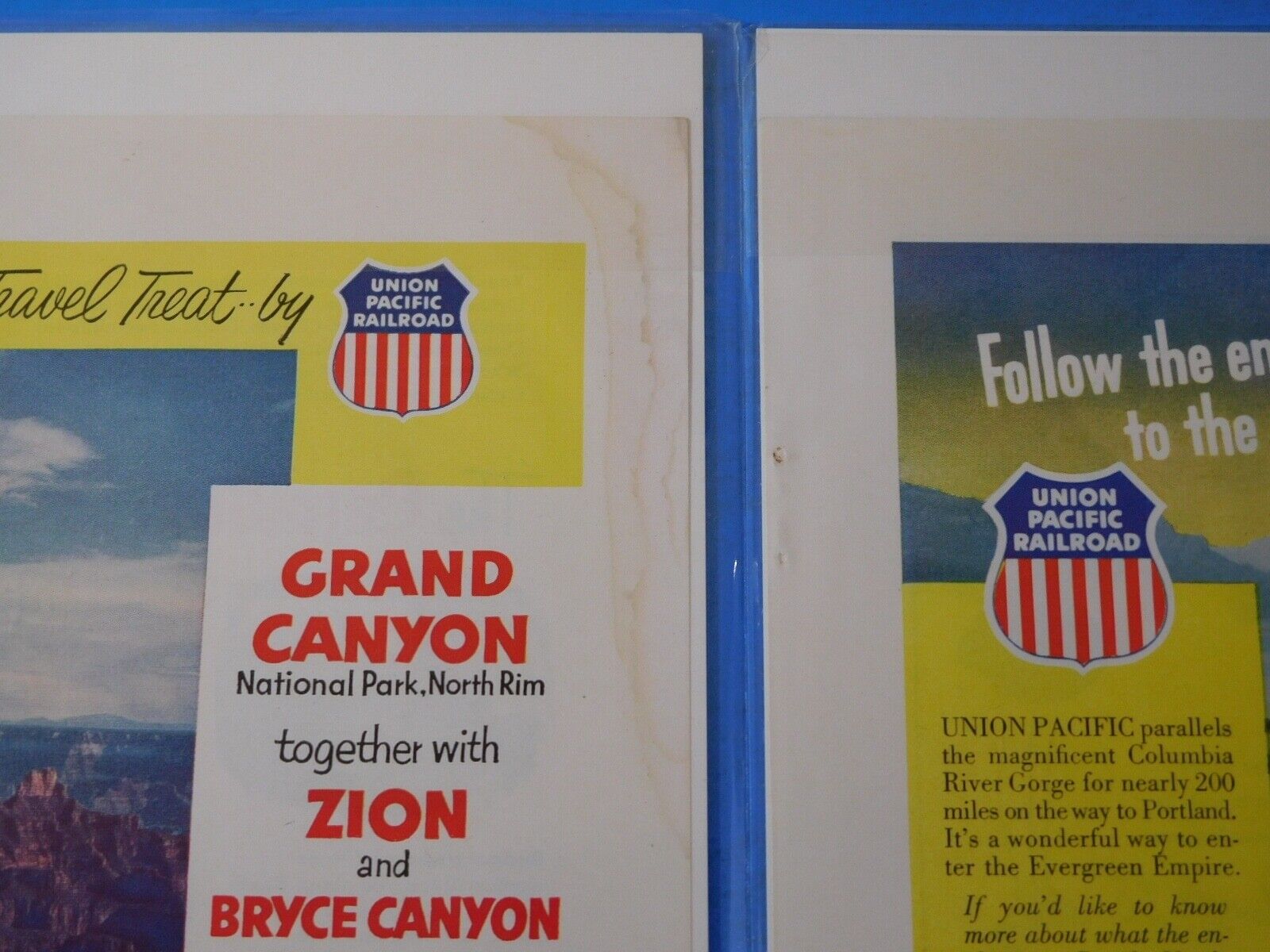 Ads Union Pacific Railroad Lot #47 Advertisements from various magazin ...