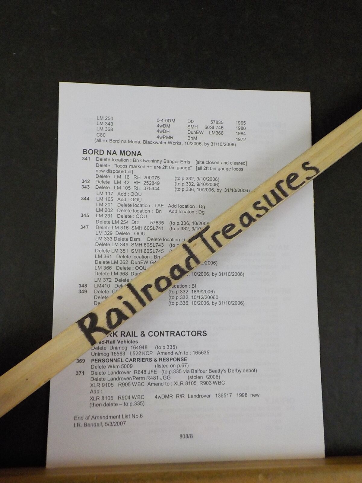 Industrial Railway Society Bulletin #808 2007 May Handbook 14EL ...