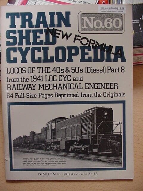 Train Shed Cyclopedia #60 Locomotives 1940s 1950 Diesel Part 8 ...