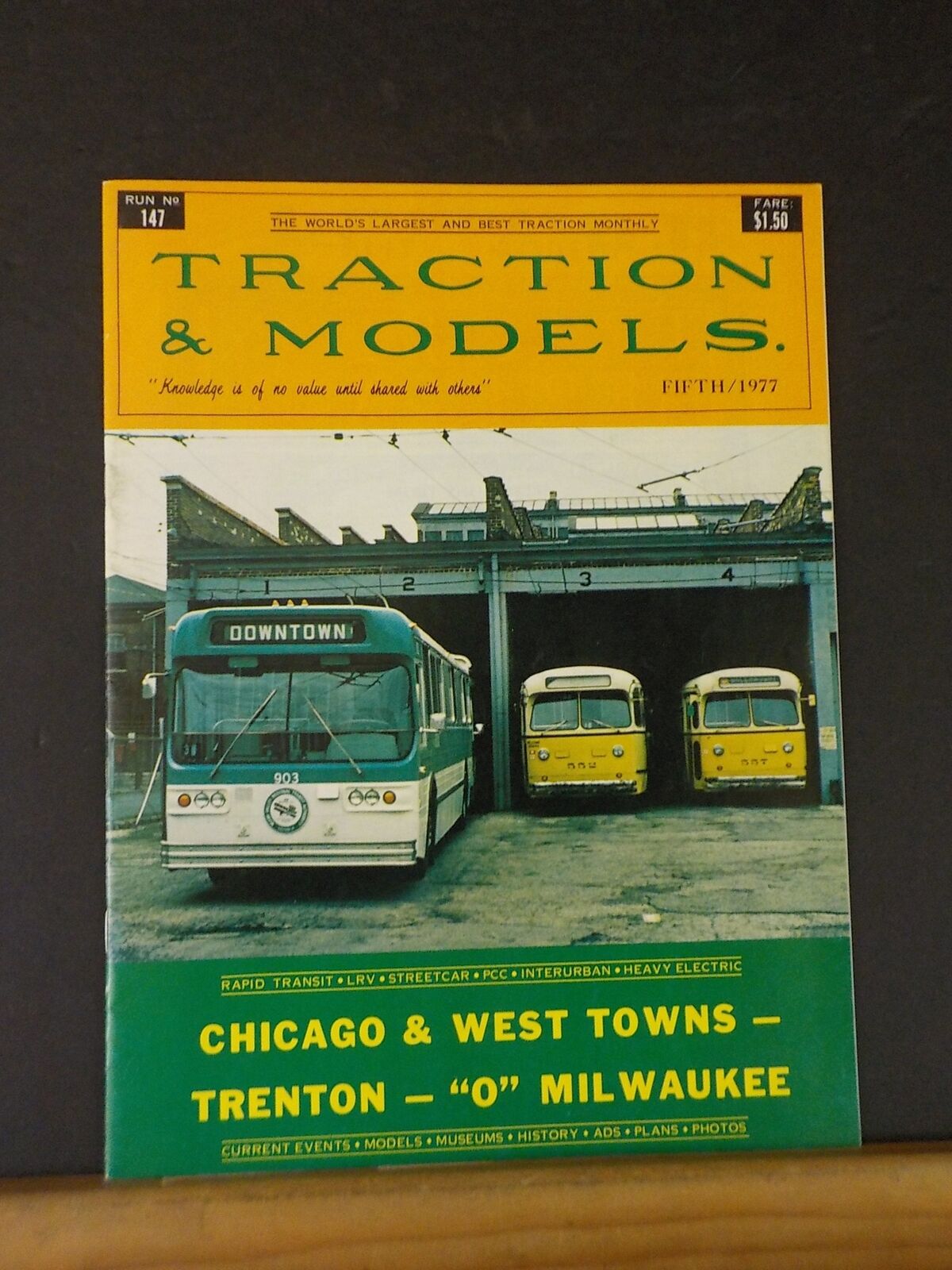 Traction & Models #147 1977 May Fifth 1977 Chicago & West Towns Trento ...