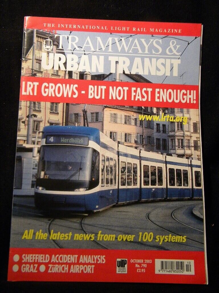 Tramways & Urban Transit 2003 October Graz Zurich LRT Grows ...