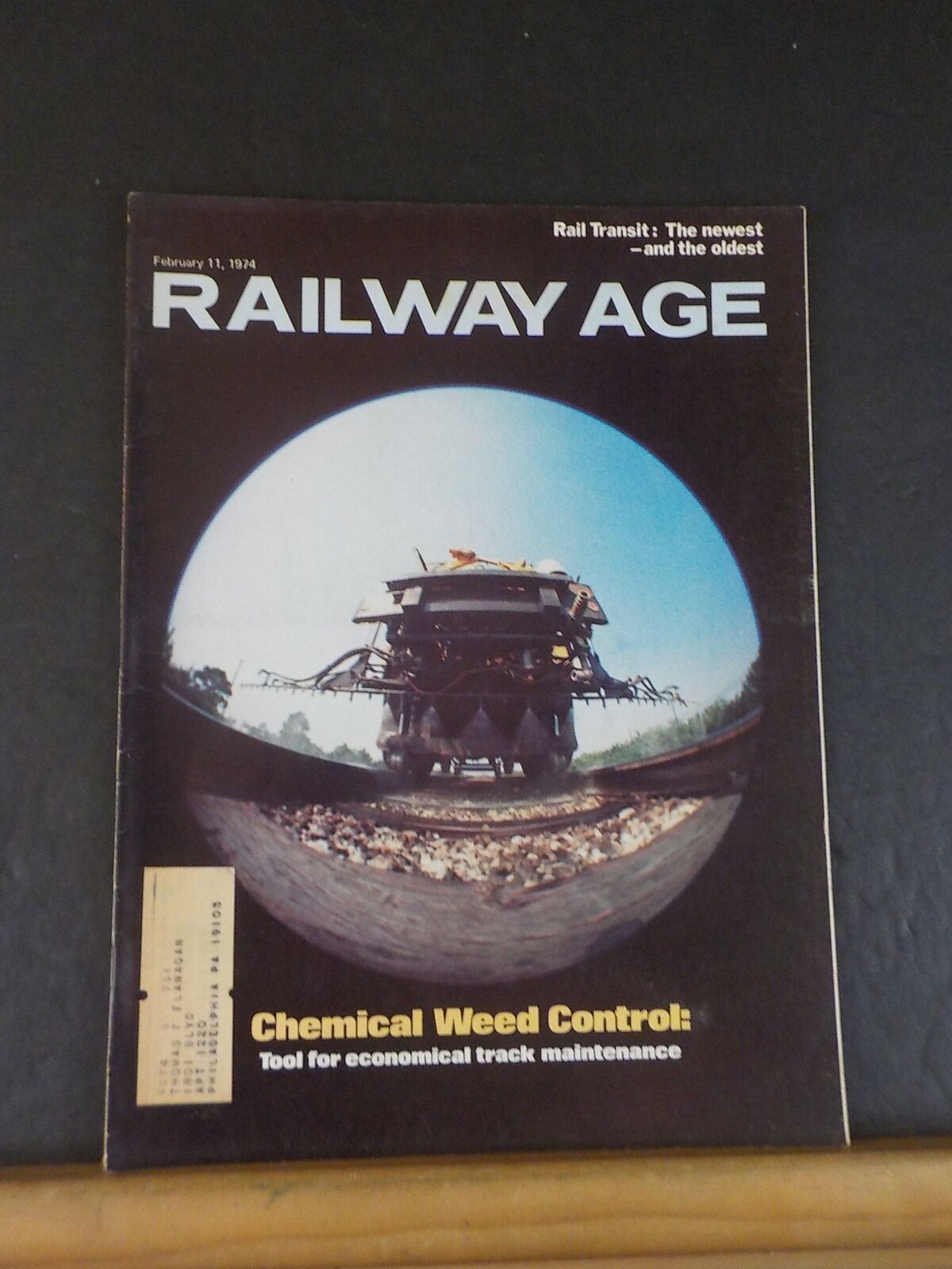 Railway Age 1974 February 11 Chemical Weed Control – RailroadTreasures