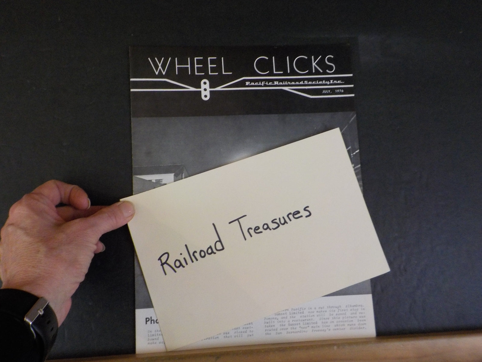 Wheel Clicks 1976 July Pacific Railroad Society Safety First The Blue ...