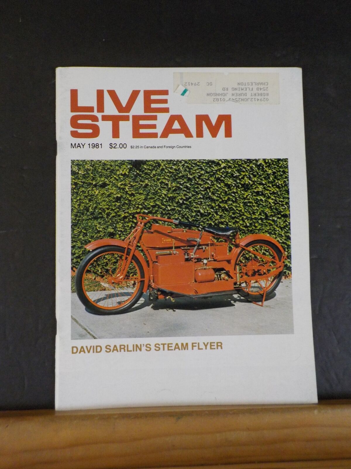 Live Steam Magazine 1981 May Steam Flyer Motorcycle Navigation Propane ...